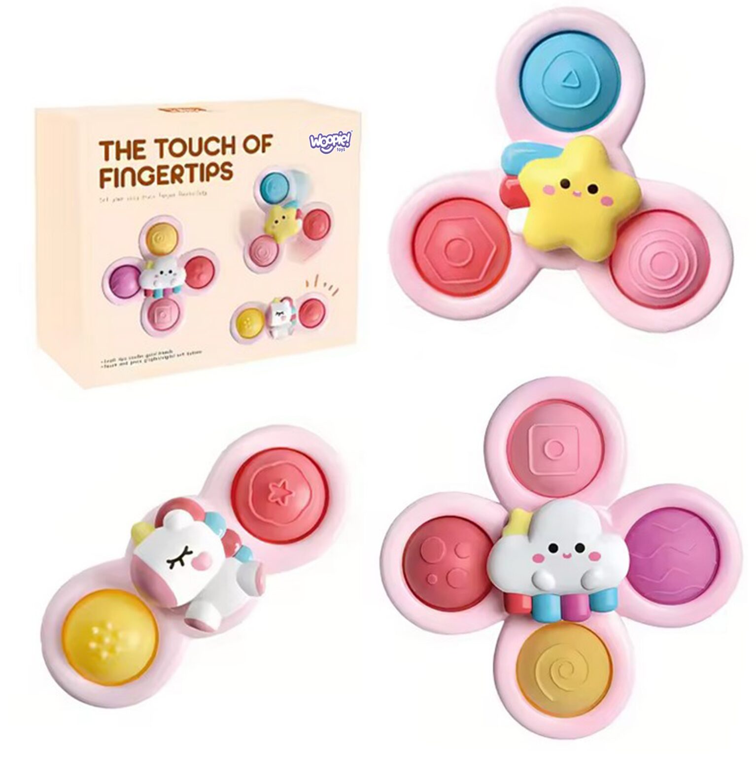 WOOPIE BABY Space Spinner Pop-it sensoorne mänguasi Vahetatav 3 tk ...